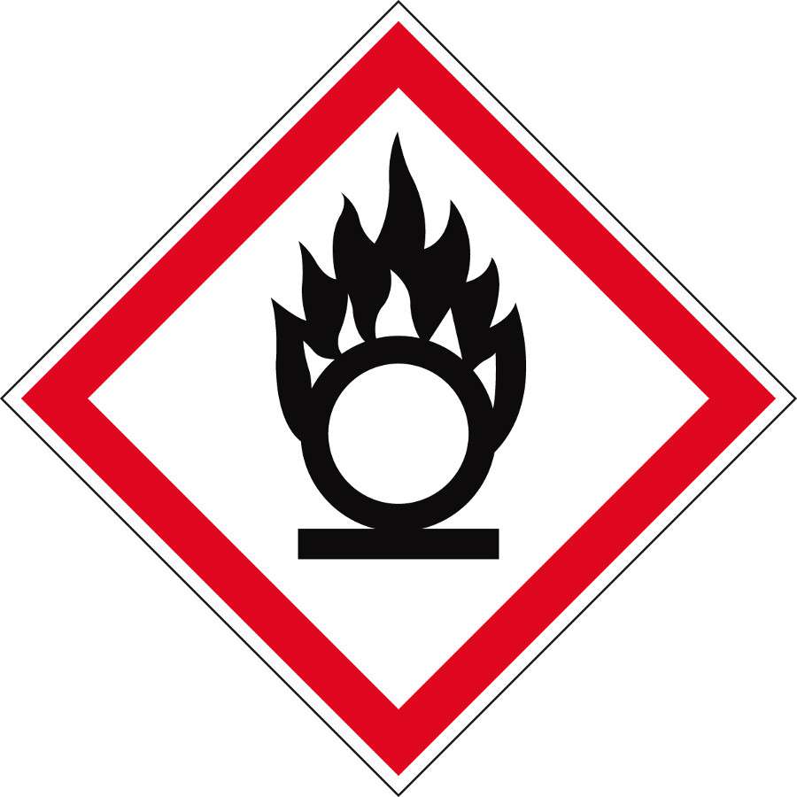Gefahrstoffkennzeichnung - Brandfördernd - GHS03 | SQS