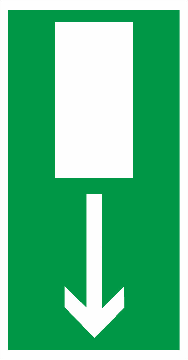 Rettungszeichen Notausgang nach BGV A8 | SQS