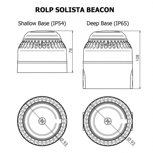 Compro Kombi-Signalgeber ROLP SOLISTA BEACON | SQS