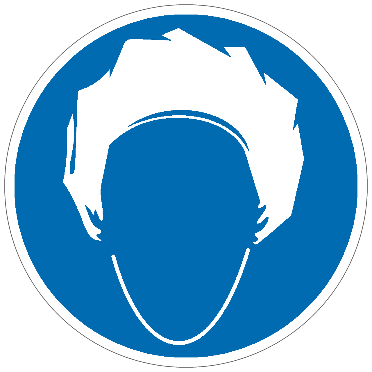 Gebotszeichen Kopfhaube tragen | SQS
