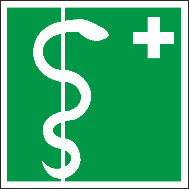 Rettungszeichen Arzt nach BGV A8 | SQS