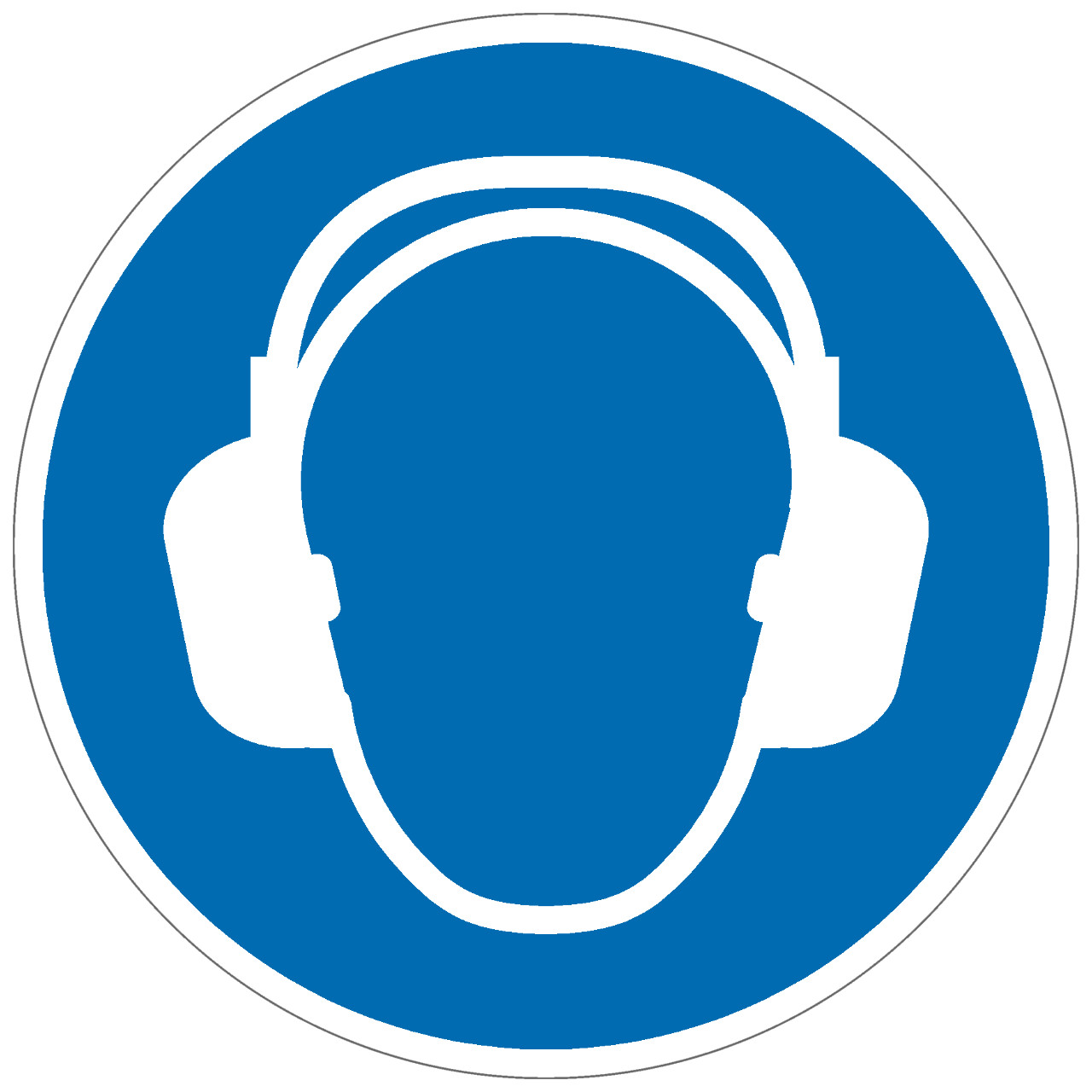 Gebotszeichen Gehörschutz benutzen nach ISO 7010 | SQS