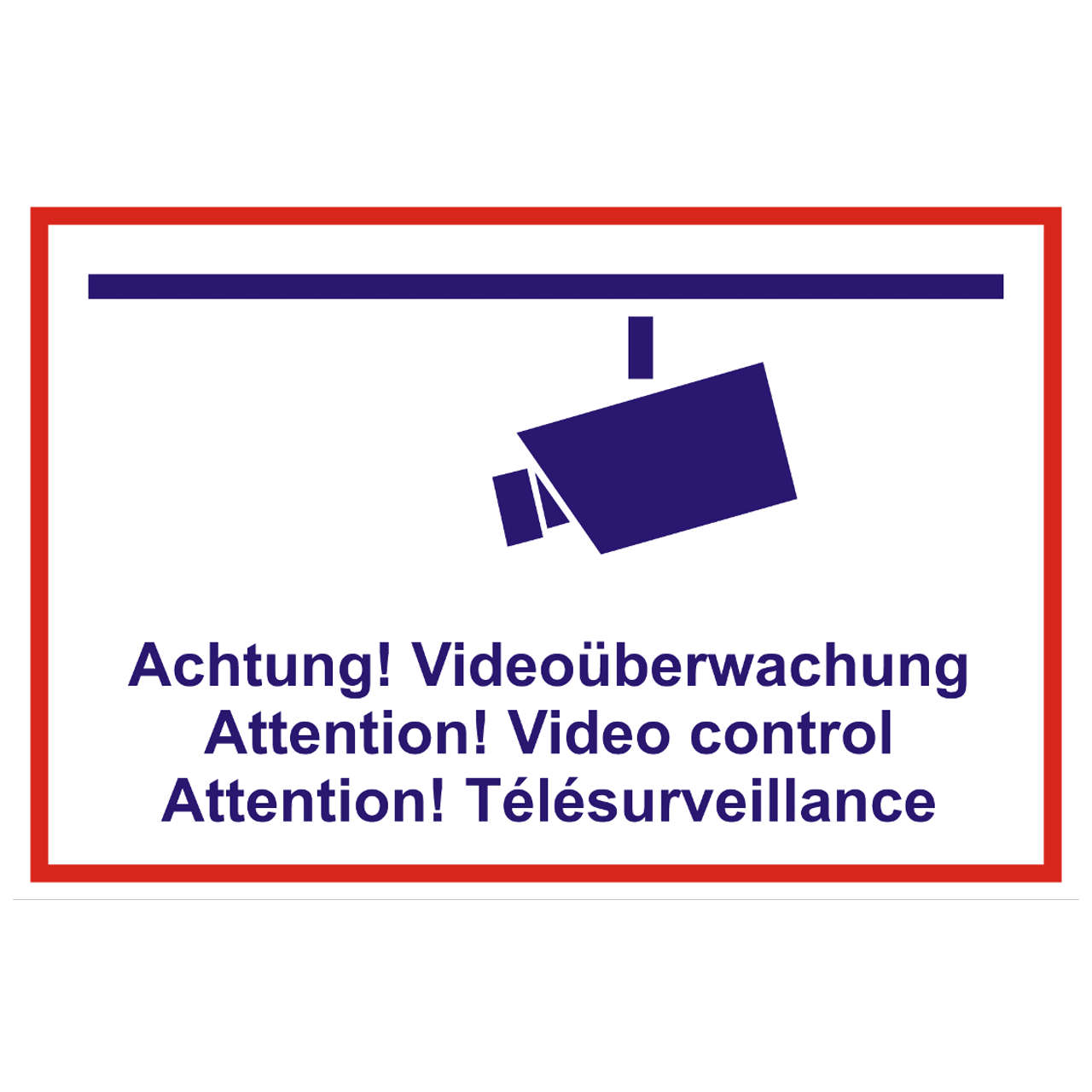 Hinweisschild - Achtung! Videoüberwachung | SQS